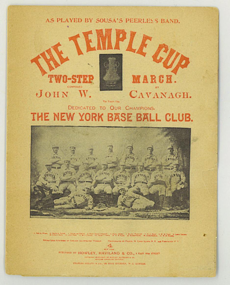 1894 Temple Cup Sheet Music Advertising Pamphlet SOLD AndyImperato 1894-temple-cup-sheet-music-advertising-pamphlet-sold-andyimperato
